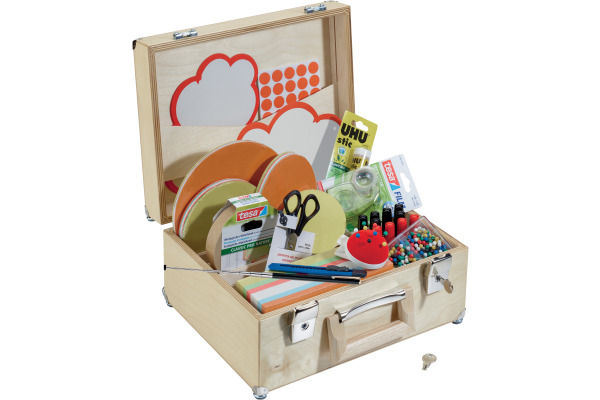 FRANKEN Moderationskoffer 35x18x27 cm UHMMK U-Act!Line, Birkenholz ...