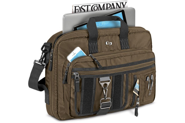 SOLONY Zone Hybrid UBN350-3 Briefcase Backpack Khaki - Paul Morger AG ...