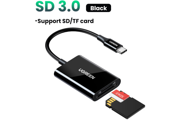 UGREEN Card Reader USB-C 3.0 35622 SD,TF, Black - Paul Morger AG Bürocenter